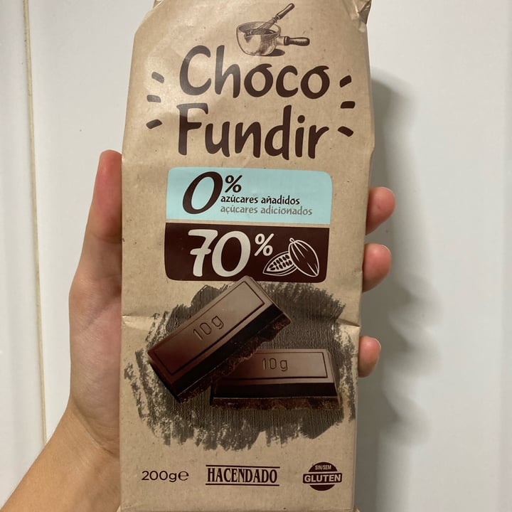 Hacendado Choco Fundir 0 Azúcares 70 Cacao Review Abillion