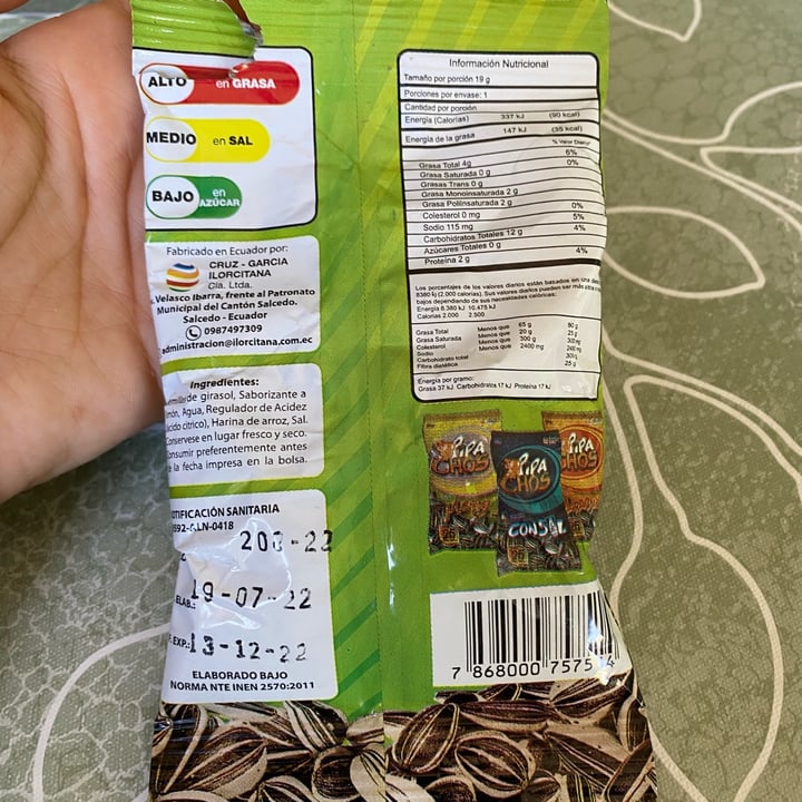 Pipachos Pipas sabor lima Review | abillion