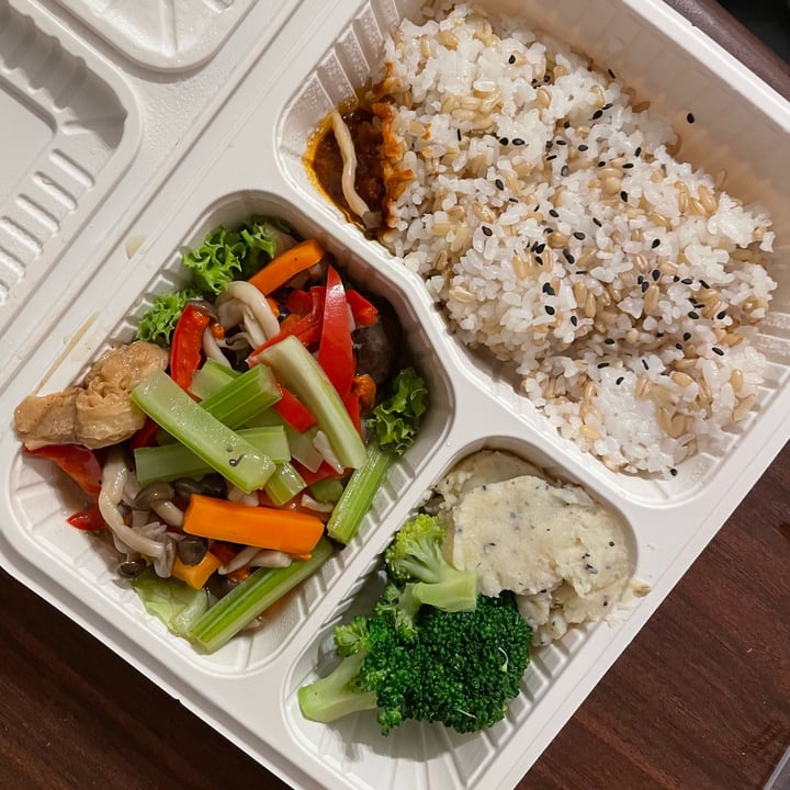 QQ Rice Northpoint City Yishun, Singapore QQ Vegan Bento rice Review | abillion