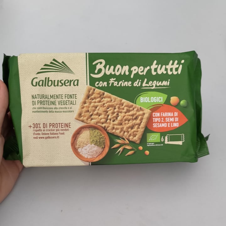 Galbusera Cracker biologici con farine di legumi, semi di sesamo e lino ...