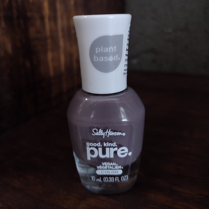 Sally Hansen Good. Kind. Pure. Soft plum Review | abillion