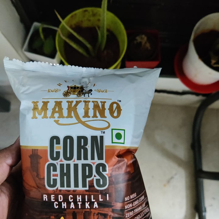 Makino Corn Chips Red Chilli Chatka Review | abillion