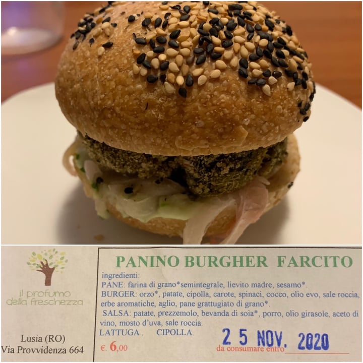 Il Profumo Della Freschezza Lusia, Italy Panino Burger Farcito Review ...