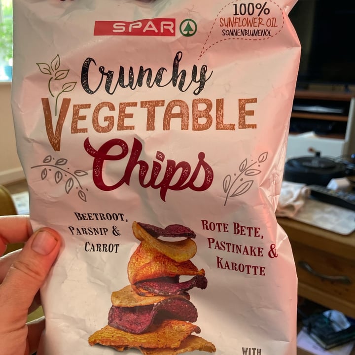 Spar Crunchy vegetable chips Review | abillion