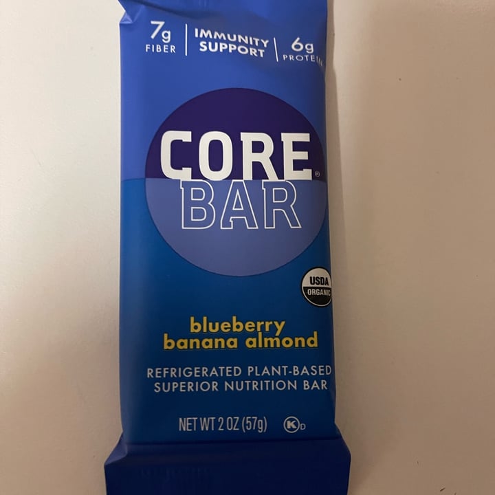 CORE Bar Blueberry banana almond oats + nuts + probiotics Review | abillion