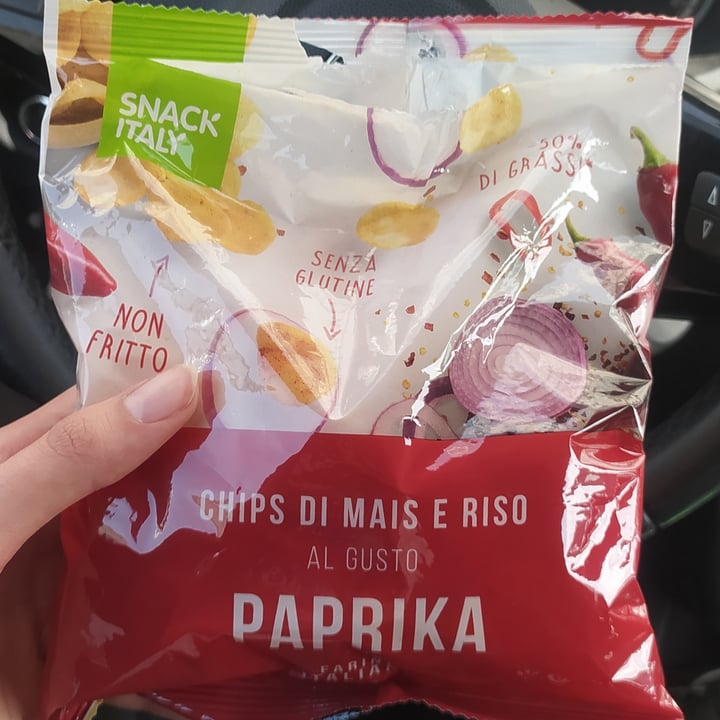 Snack Italy Chips mais e riso al gusto paprika Review | abillion