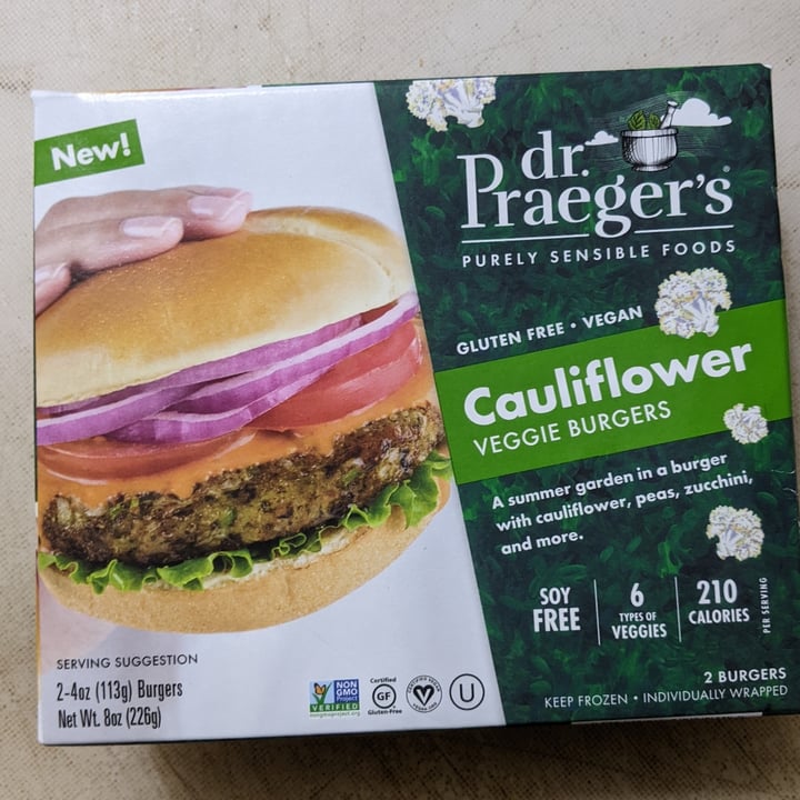 Dr Preager's Purely Sensible Foods Cauliflower Veggie Burgers Reviews ...