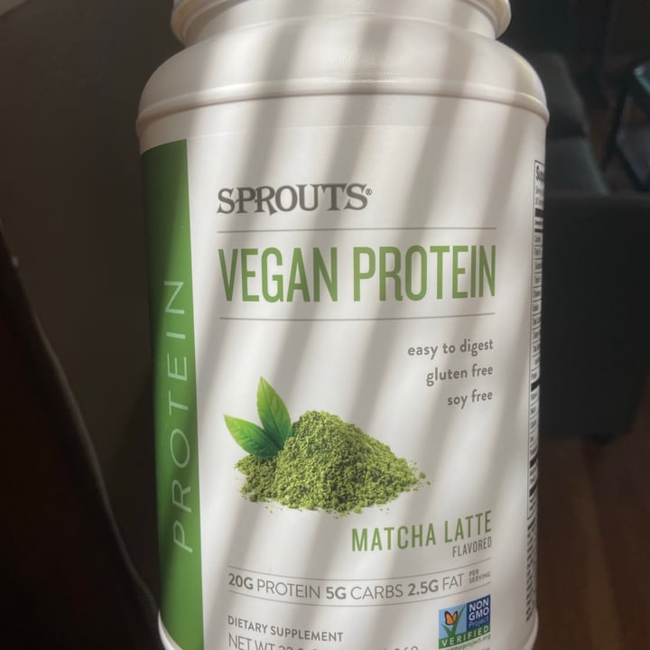 Sprouts Farmers Market Vegan protein Powder (Matcha Latte) Review ...