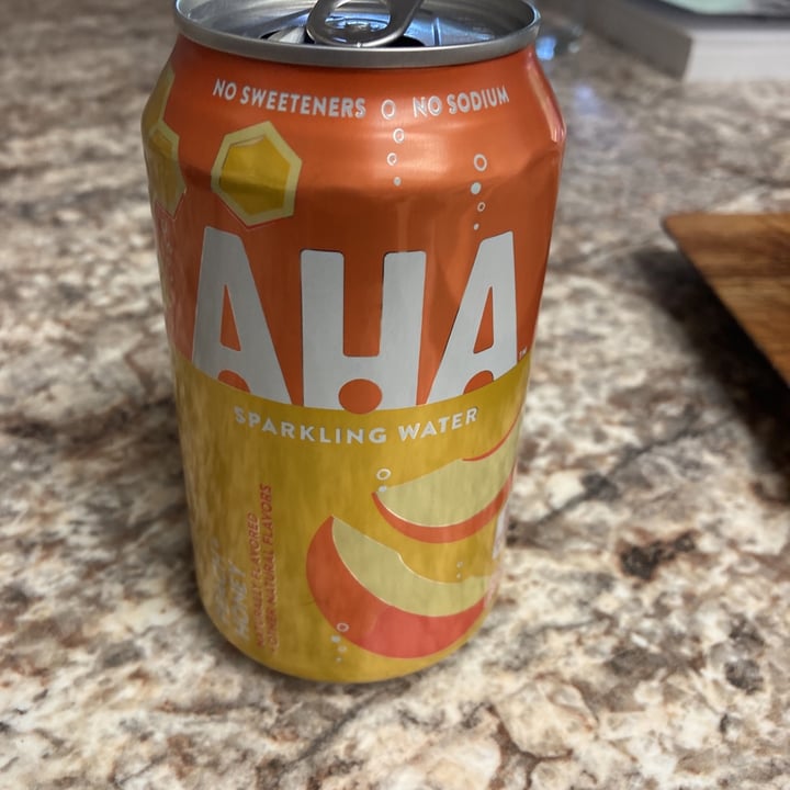 AHA Peach and Honey Sparkling Water Review | abillion