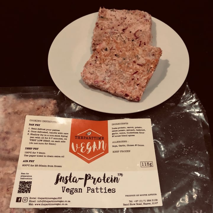 The Part Time Vegan Insta-Protein Vegan Patties Review | abillion
