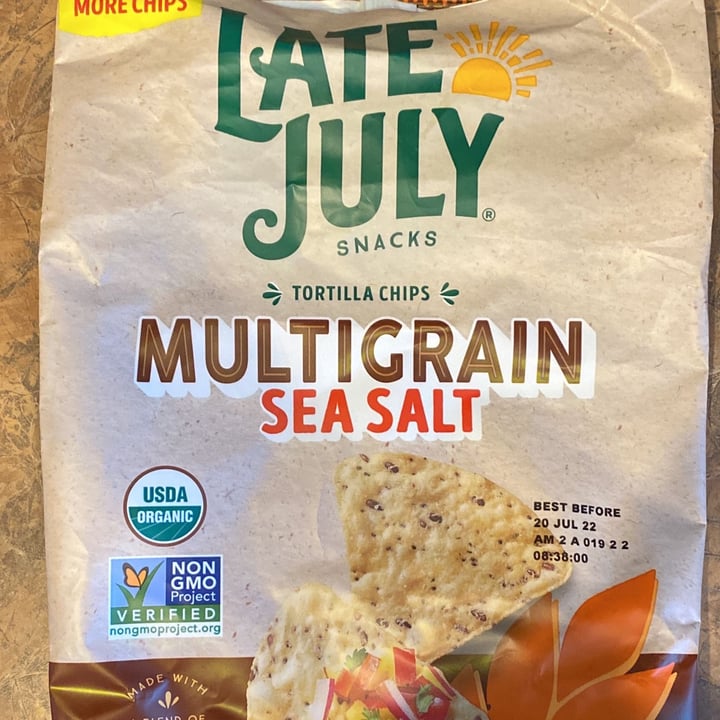 Late July Snacks Multigrain Sea Salt Tortilla Chips Review | abillion