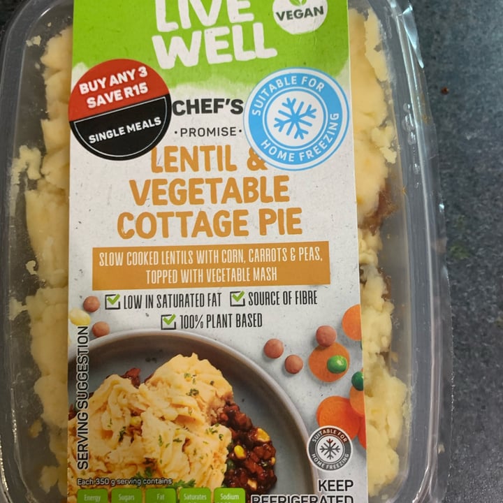 Pick n Pay Livewell lentil & Vegetable Cottage Pie Review | abillion