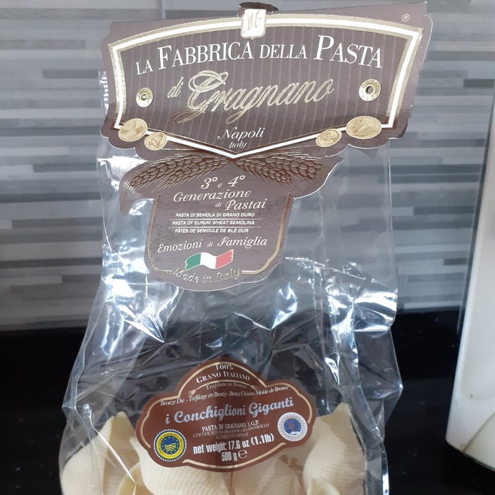 La fabbrica della pasta di Gragnano Conchiglioni giganti Review | abillion