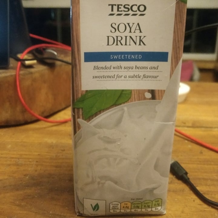 Tesco Soya drink sweetened Review | abillion
