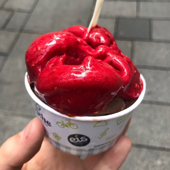 Eis Greissler Mariahilf, Wien, Austria Raspberry/Dark-Chocolate Ice ...