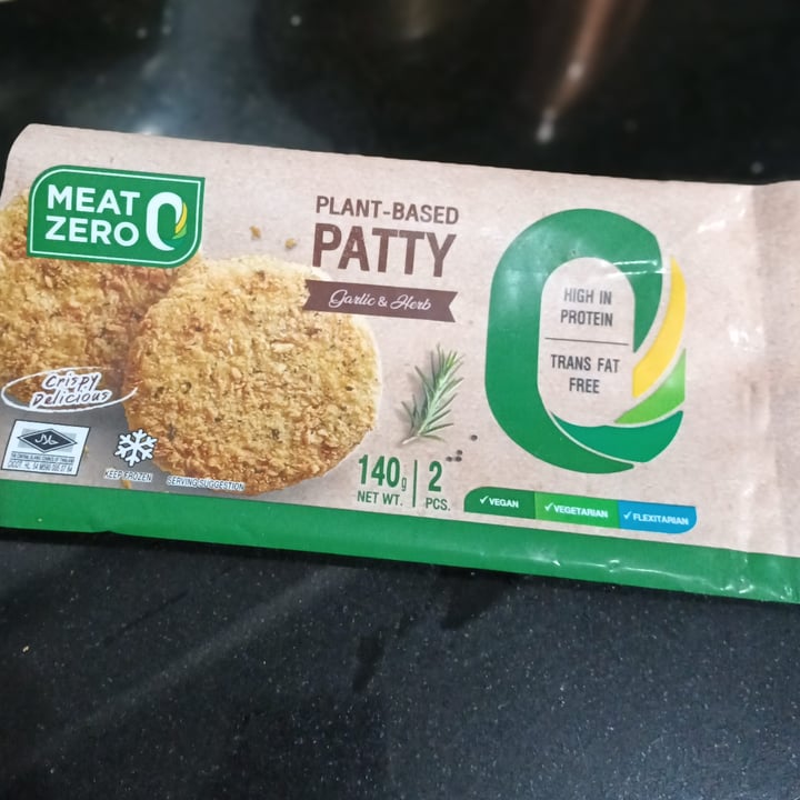 Meat Zero Plant-based Patty Garlic & herb Review | abillion