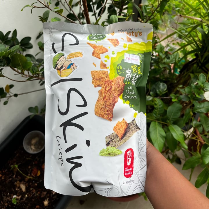Crusty's Soy Skin Crisps with Wasabi Seaweed Review | abillion