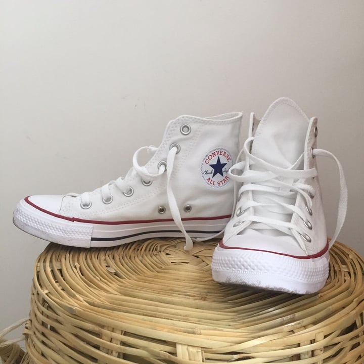 Converse Chuck Taylor All Star High Tops in White Review | abillion
