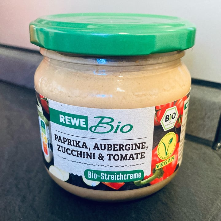 Rewe Bio Bio Streichcreme Paprika, Zucchini & Aubergine Review | abillion