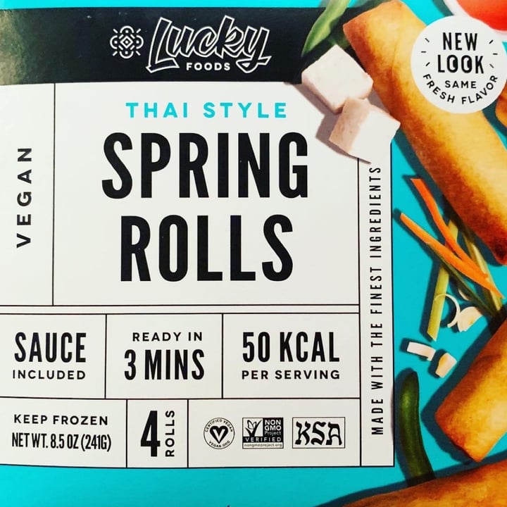 Lucky Foods Thai Style Spring Rolls Review | abillion