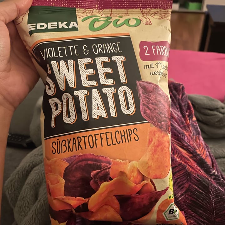 Edeka Bio Sweet Potato violette & orange Süßkartoffelchips Review ...