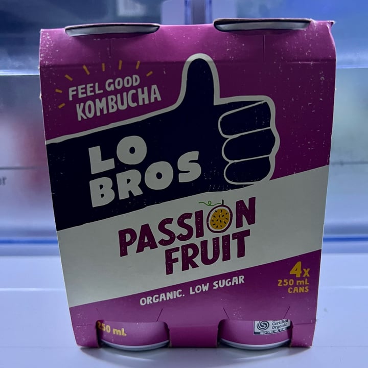 Lo Bros Passionfruit Kombucha Review | abillion