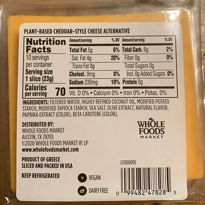 365 Whole Foods Market Plant-Based Cheddar Review | abillion