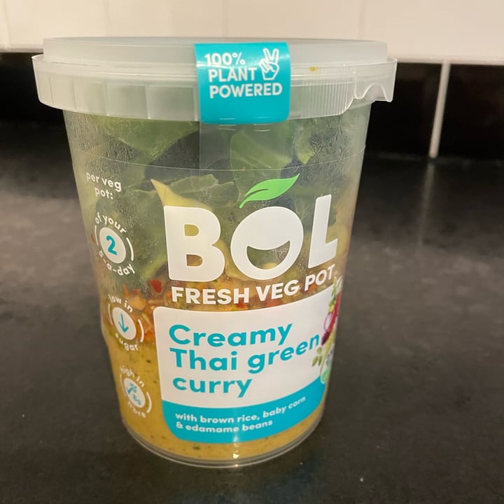 BOL Creamy Thai green curry veg pot Review | abillion