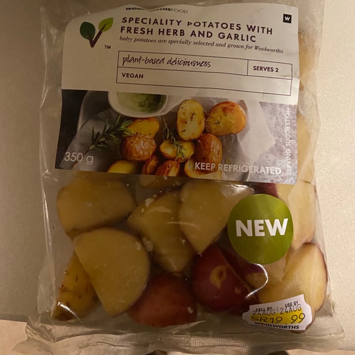 Woolworths Food Garlic and herb speciality potatoes Review | abillion