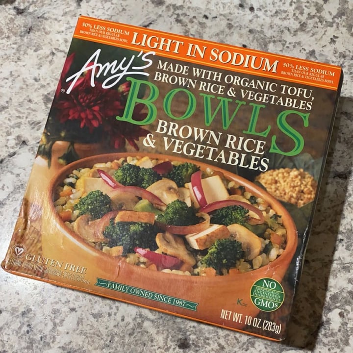 Amy’s Amy’s Bowls - Brown Rice & Vegetables Review | abillion