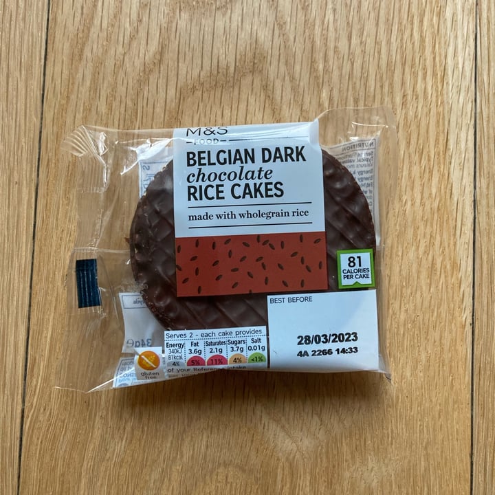Marks & Spencer Food (M&S) Belgian Dark Chocolate Rice Cakes Review ...