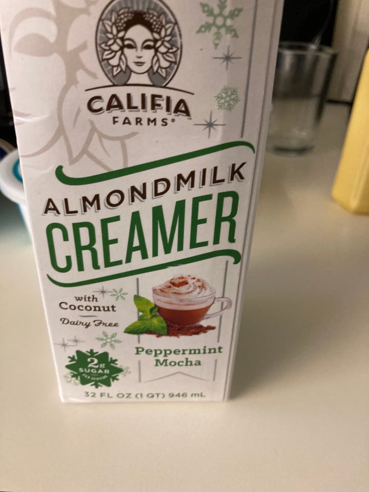 Califia Farms Peppermint Mocha Almondmilk Creamer Review | abillion