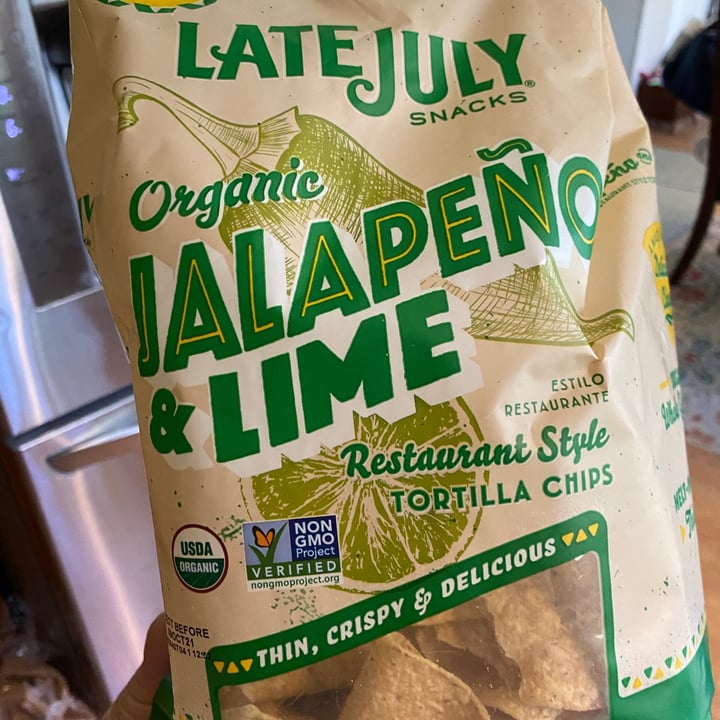 Late July Snacks Organic Jalapeño & Lime Restaurant Style Tortilla ...