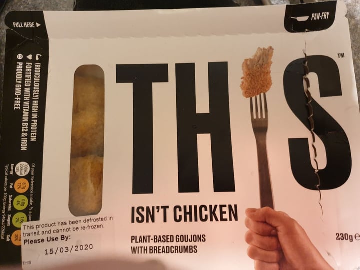 THIS This isn't Chicken Plant-Based Goujons with Breadcrumbs Review ...