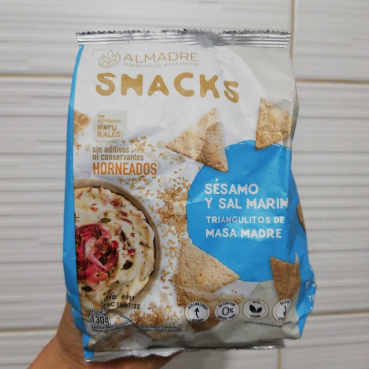 Almadre Triangulitos de masa madre de sesamo y sal marina Review | abillion