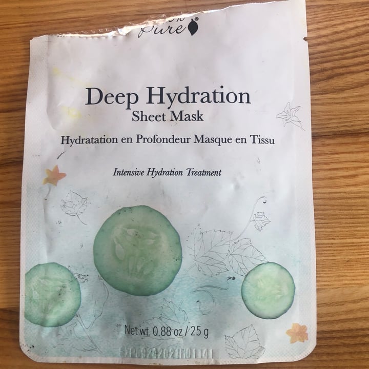 100% PURE Deep Hydration Sheet Mask Review | abillion