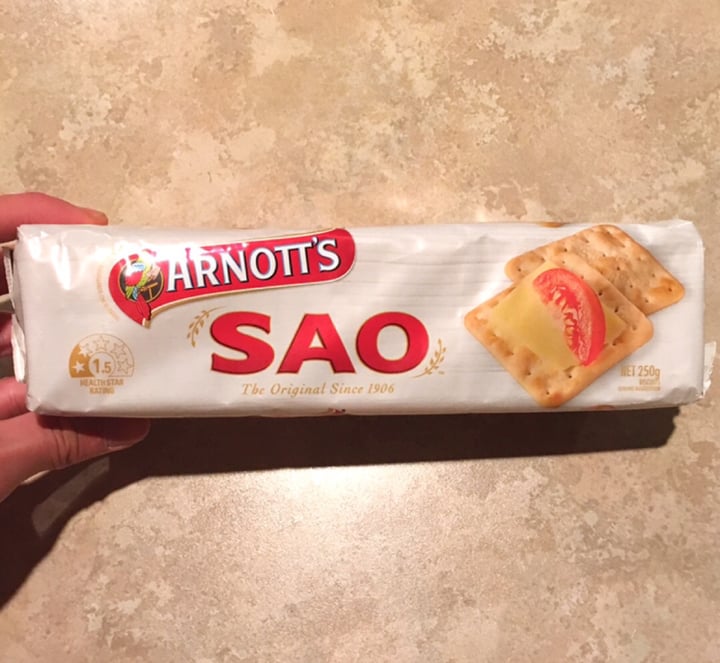 Arnott's SAO Crackers Review | abillion