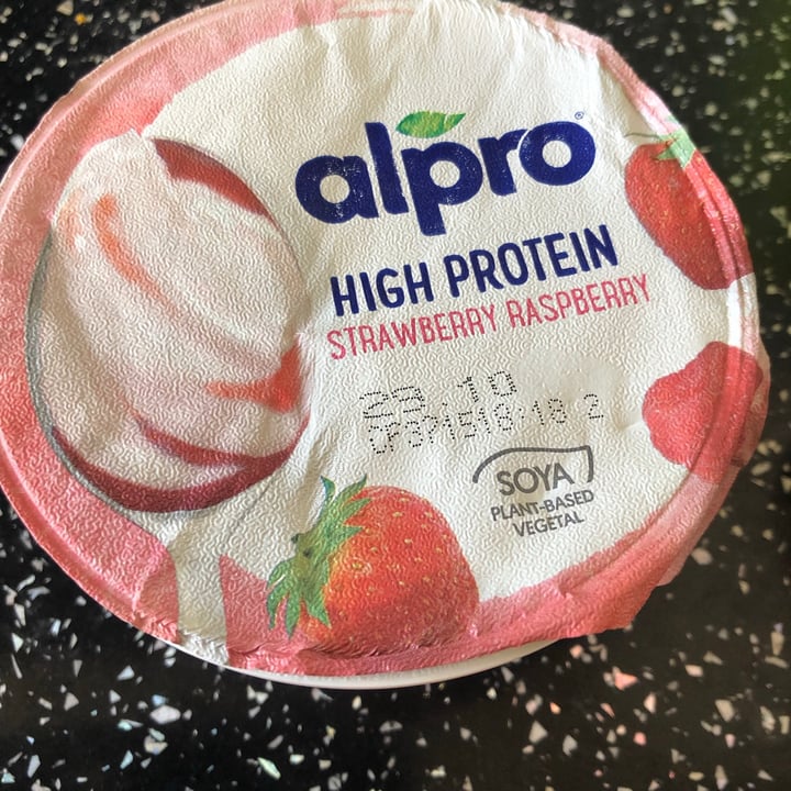 Alpro Greek Style Strawberry Raspberry Yoghurt Review | abillion