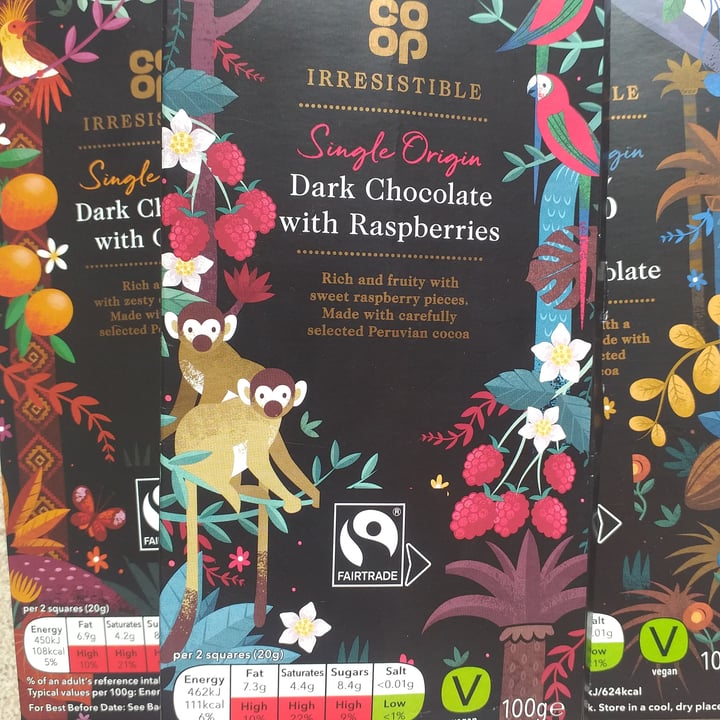 Coop Dark chocolate with raspberries Review | abillion