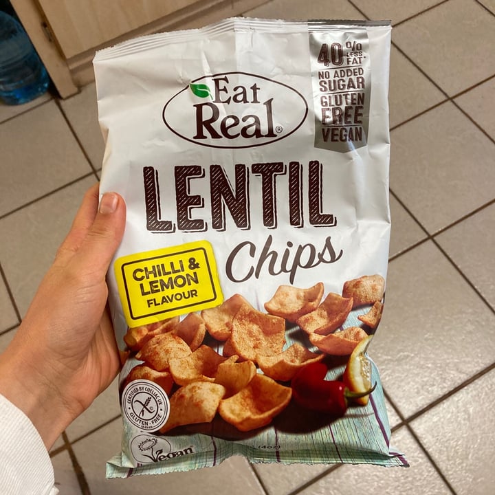Eat Real Chilli and Lemon Lentil Chips Review | abillion