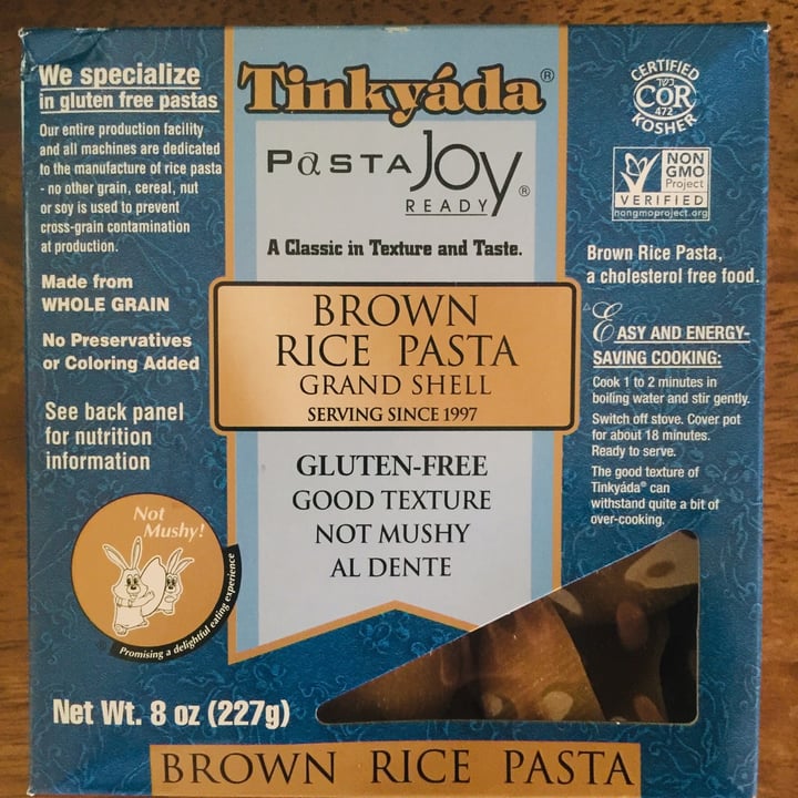 Tinkyada Brown Rice Pasta Grand Shells Review | abillion