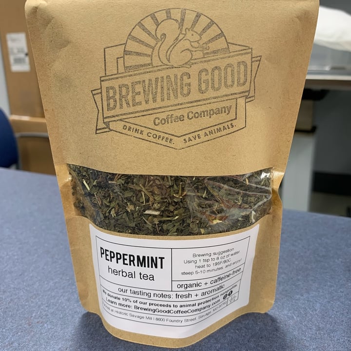 Brewing Good Coffee Company Peppermint Tea Review | abillion
