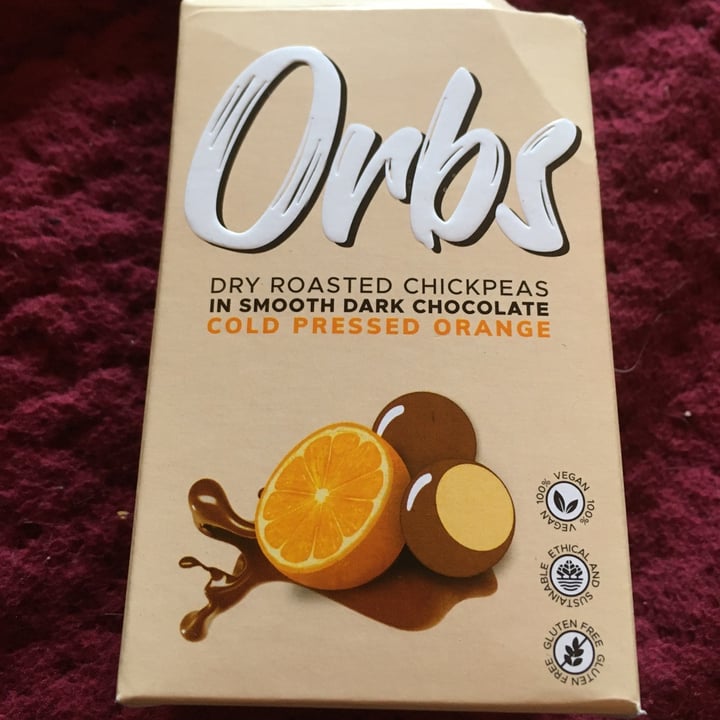 Orbs Dry Roasted Chickpeas In Smooth Dark Chocolate Cold Pressed Orange ...