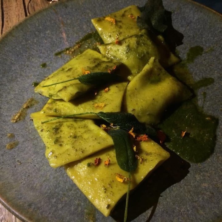 Romeow Cat Bistrot Roma, Italy Ravioli verdi Review | abillion