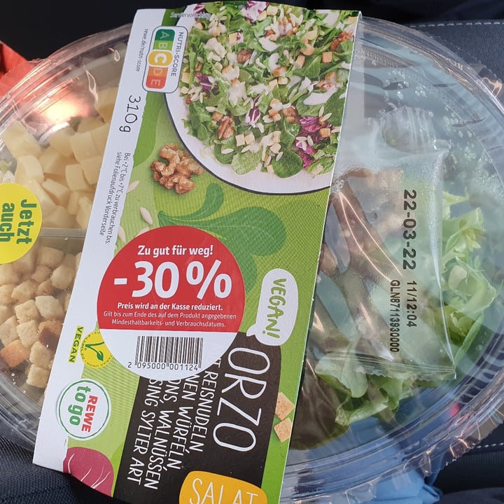 Rewe To Go Orzo Salat Review | abillion