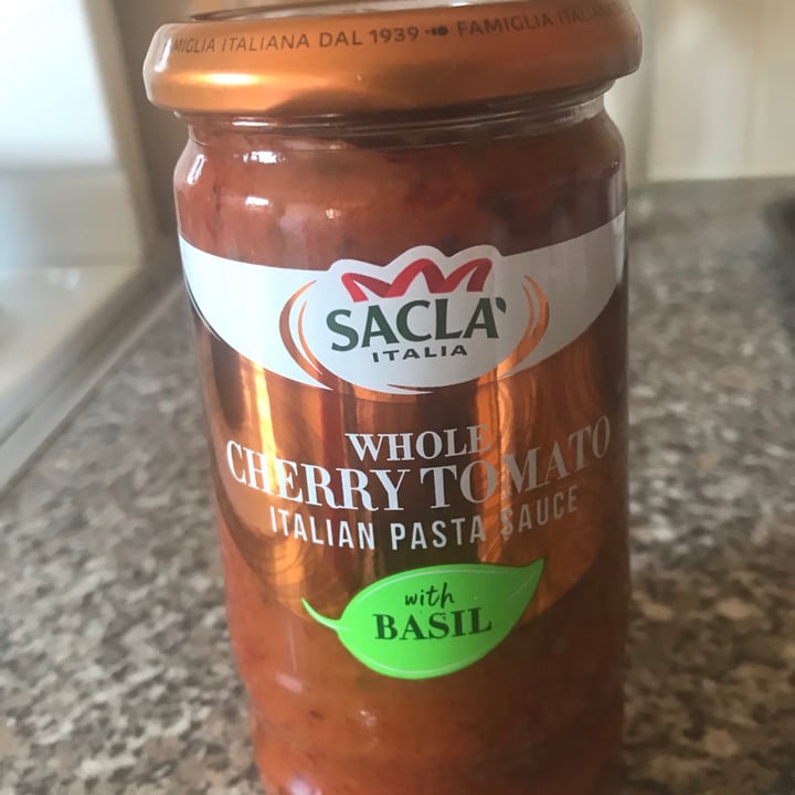 Sacla' Whole Cherry Tomato and Basil pasta sauce Review | abillion