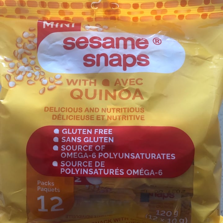 Candy Friandise Mini Sesame Snaps with Quinoa Review | abillion