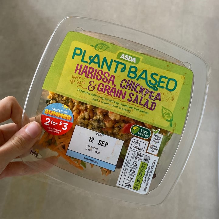 ASDA Harissa, Chickpea and Grain Salad Review | abillion