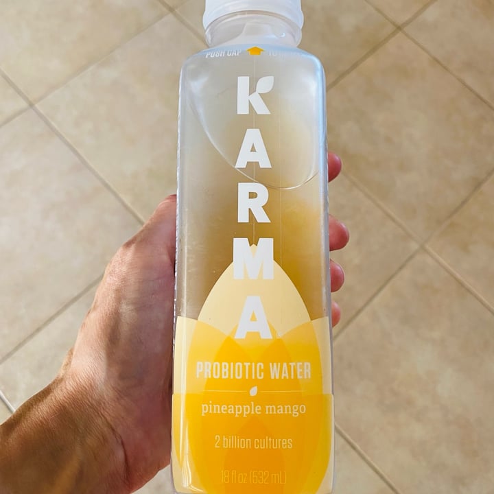 Karma Probiotic Water Mango Pineapple Review | abillion