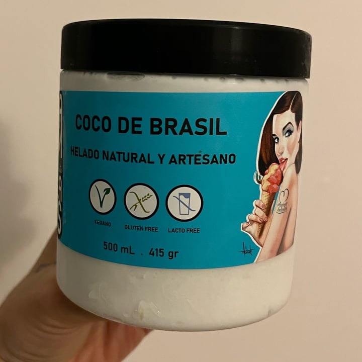 La Carmela Heladeria Artesana Madrid, Spain Helado De Coco De Brasil ...